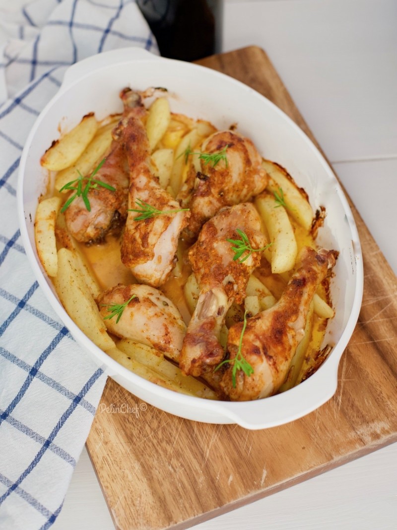 Fırında Patatesli Tavuk - PelinChef